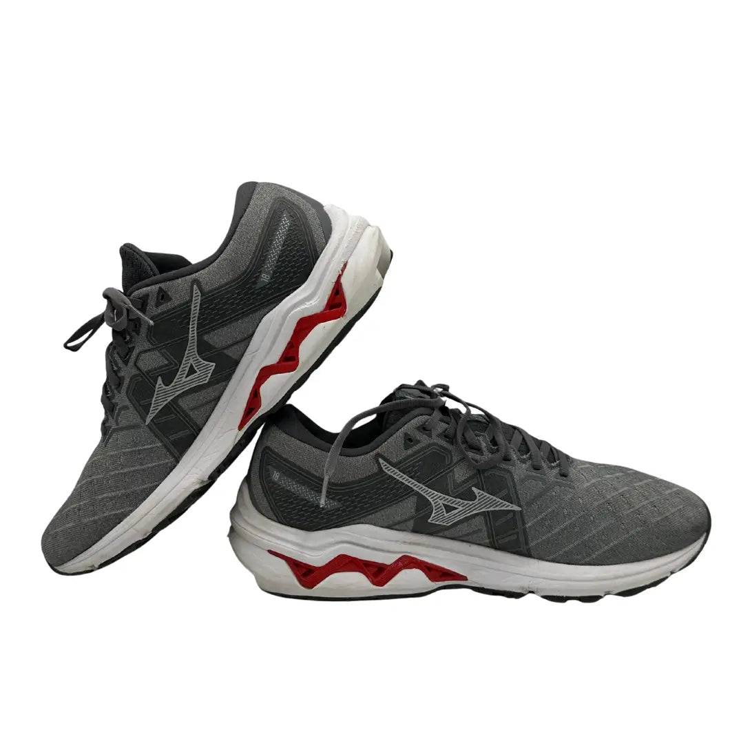 MIZUNO GREY RUNNING SHOES – Thrift-and-treasures